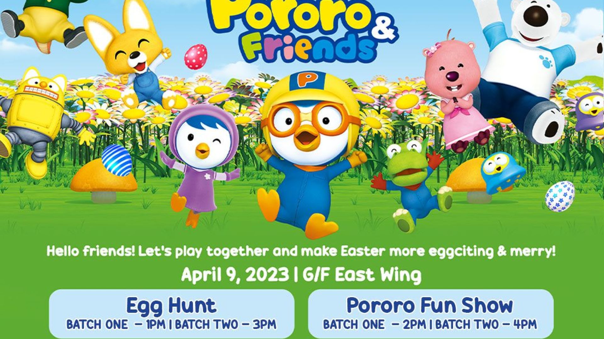 Pororo & Friends is bringing an eggciting Easter Sunday at Estancia ...