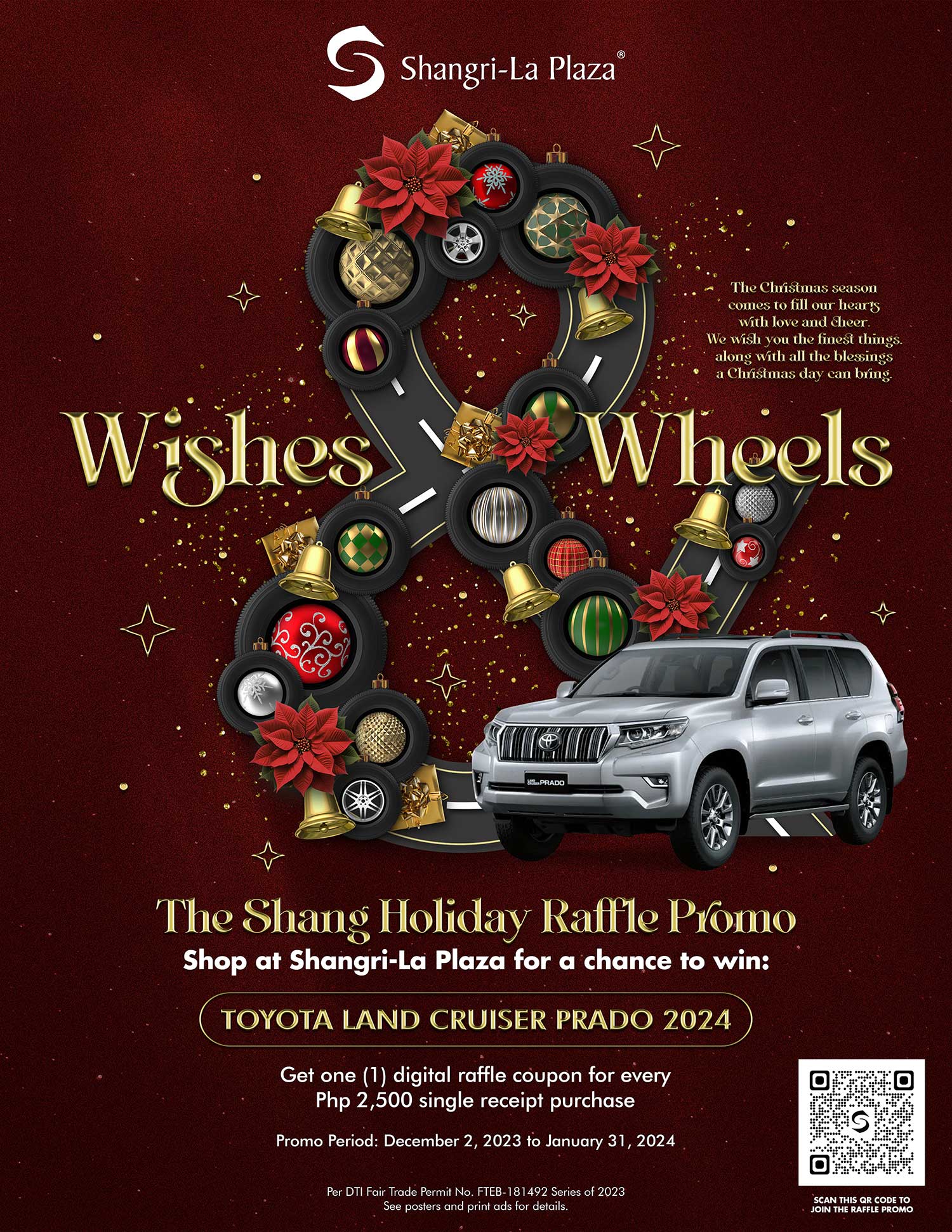 Spend your holiday shopping at Shang for a chance to drive home the ...